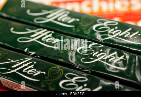 close up of after eight and munchies chocolate bars Stock Photo - Alamy