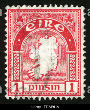 Map of Ireland, postage stamp, Ireland, 1922 Stock Photo - Alamy