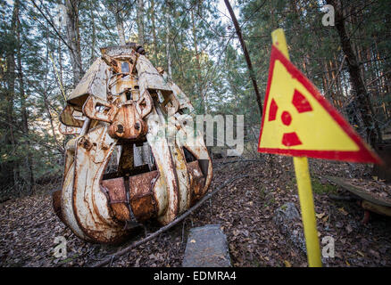 famous irradiated grapple in Pripyat abandoned city, Chernobyl ...