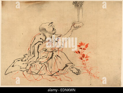 Handaka Sonja one of the sixteen rakan or arhats Stock Photo - Alamy