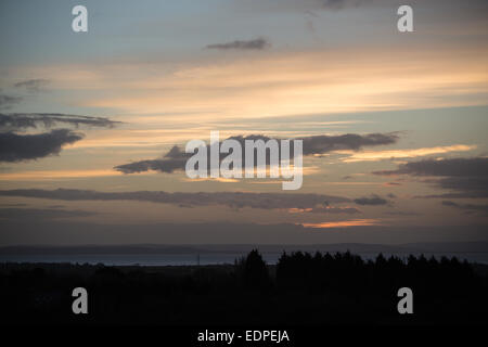 gwent levels between cardiff and newport south wales uk Stock Photo - Alamy