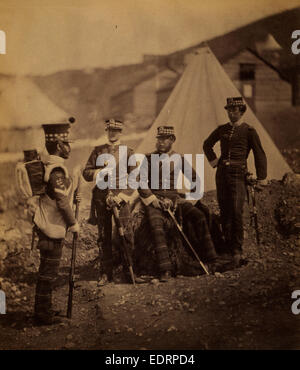 Group of the 71st Regiment with colour sergeant Stock Photo - Alamy