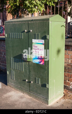 A BT Openreach fibre broadband street cabinet Stock Photo - Alamy