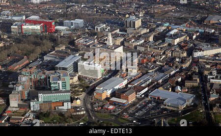 aerial view of Barnsley, South Yorkshire town, UK Stock Photo - Alamy
