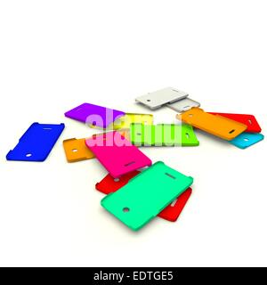 Colored plastic covers for your phone Stock Photo - Alamy