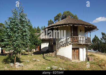 Palace of emperor Menelik II on Mount Entoto, Addis Ababa, Ethiopia ...