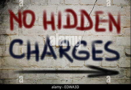 No Hidden Charges Concept Stock Photo - Alamy