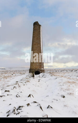 Remains of the Northern Pennine lead mining industry on the Durham ...
