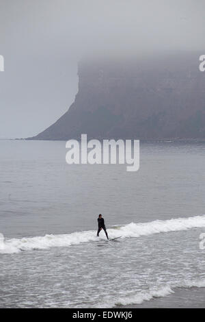 extreme high tides and waves at saltburn, north yorkshire, england, uk ...