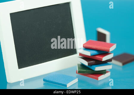 back to school concept with miniature school books Stock Photo - Alamy