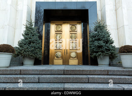 Entrance to the LDS (Church of Jesus Christ of Latter Day Saints ...