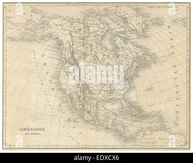 This 1856 illustration by Malte-Brun presents a detailed map of Europe ...