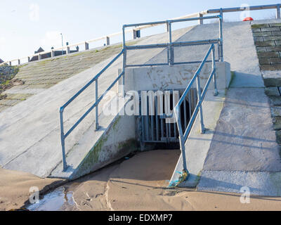 Flood protection storm water drain outlet fitted with new flap non ...