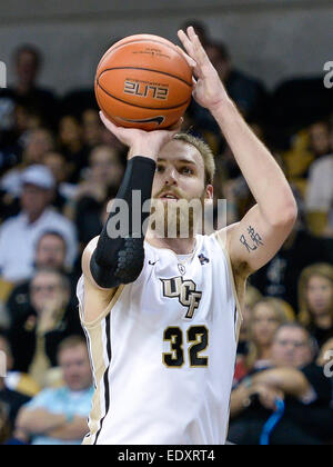 Orlando, FL, USA. 11th Jan, 2015. UCF Knights forward Dylan Karell (15 ...