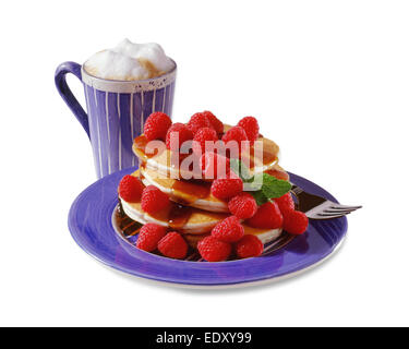 morning breakfast ,coffee in a white cup Croissant Avocado Awakening ...