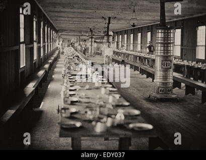 A photograph of the mess hall at Harewood Hospital in Washington, D.C ...
