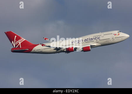 Virgin Boeing 747 Stock Photo - Alamy