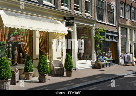 Exclusive shops on Runstraat, Amsterdam, North Holland, Netherlands ...