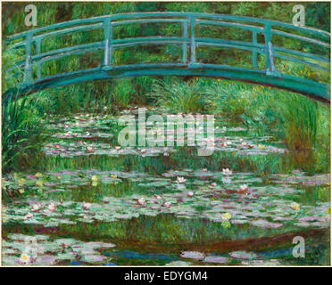 The Japanese Footbridge, by Claude Monet, 1899, French impressionist ...