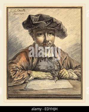 Georg Friedrich Schmidt, German (1712-1775), The Artist's Wife with a Stock Photo: 77438552 - Alamy