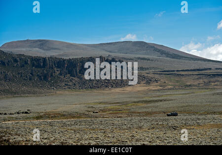 Peak of Mount Tulu Dimtu, Sanetti Plateau, Bale Mountains, Ethiopia ...