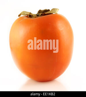 Persimmon fruit isolated on white background close-up Stock Photo - Alamy