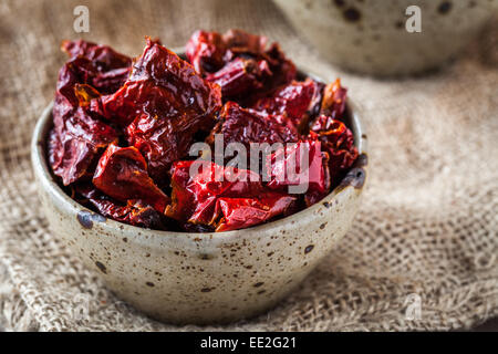 Typical fried red peppers from Matera in Basilicata region, Italy Stock ...