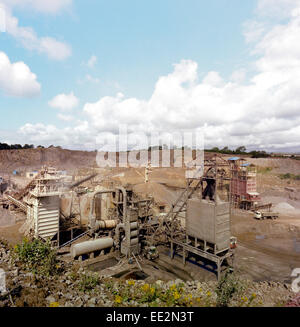 crushing stone in quarry Stock Photo - Alamy