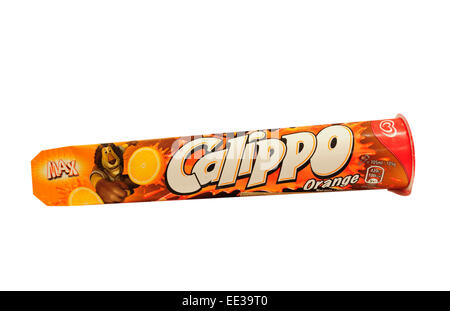 Calippo Orange Ice Lolly Stock Photo - Alamy