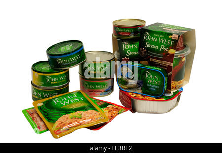 John West products Stock Photo - Alamy