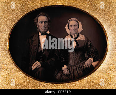 Couple Portrait, Daguerreotype, Circa 1850's Stock Photo - Alamy