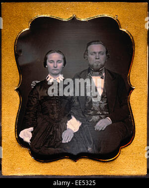 Couple Portrait, Daguerreotype, Circa 1850's Stock Photo - Alamy