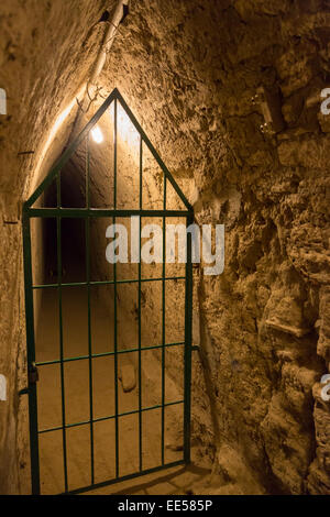 Excavated tunnel deep in the Great Pyramid of Cholula or ...