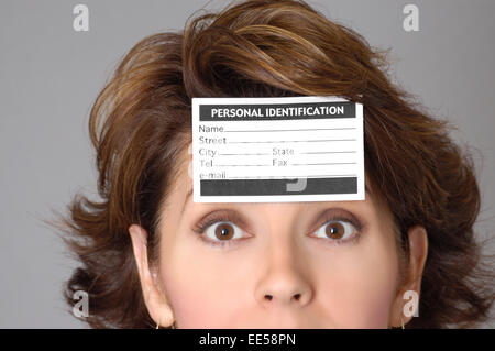 Personal Identification ID Form Concept Stock Photo - Alamy