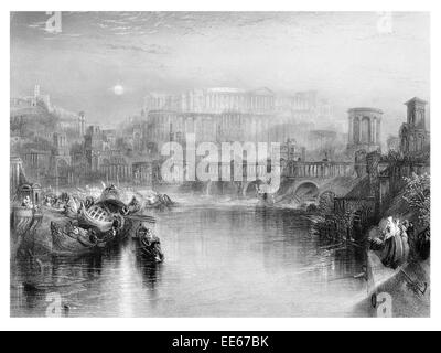 Ancient Age. Roman funeral ceremony. Engraving. Iconographic ...