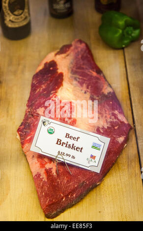 Raw beef brisket boneless meat Stock Photo - Alamy