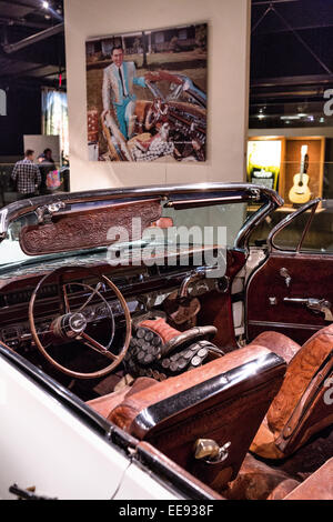 Museum display of Webb Pierce Pontiac Bonneville at the Country Music ...