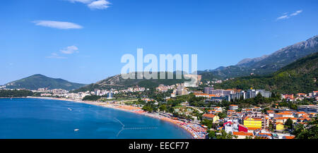 Budvanska Riviera located on the Adriatic sea, Montenegro Stock Photo ...