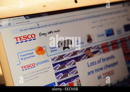 Tesco Website Page Stock Photo - Alamy