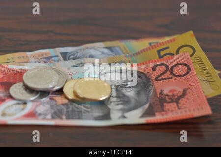 Money: Australian dollars. Credit: Copyright © 2015 Richard Milnes ...
