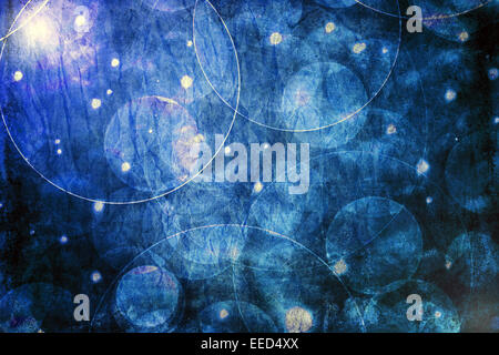 Abstract Blue Bokeh Background: Soft Circular Light Patterns for a ...
