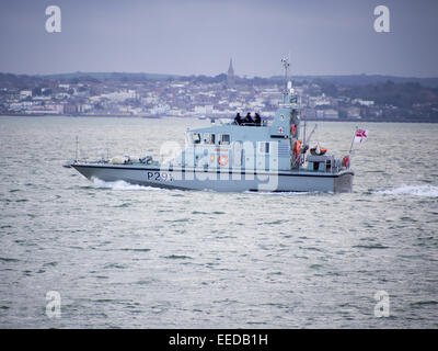 Royal Navy Archer Class P2000 patrol boats on the River Thames in ...