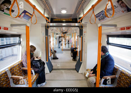 London overground train interior Stock Photo: 60601260 - Alamy