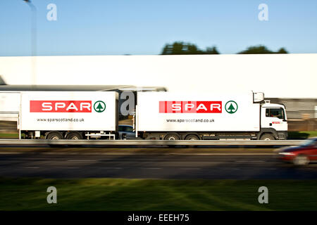 A Spar delivery truck Stock Photo - Alamy