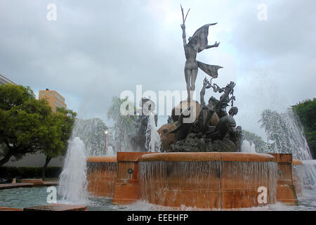 Raices Fountain along Paseo de la Princesa in San Juan, Puerto Rico ...