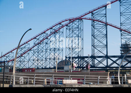big dipper fairground ride at blackpool pleasure beach on the ...