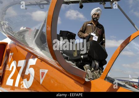 the tester pilot of Indian training aircraft HJT 36 Stock Photo - Alamy