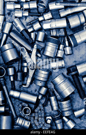 Assorted old hand tools Stock Photo - Alamy