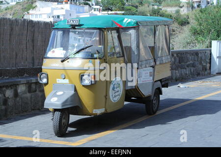 Three wheeled Italian delivery van with fruit and vegetables for the ...