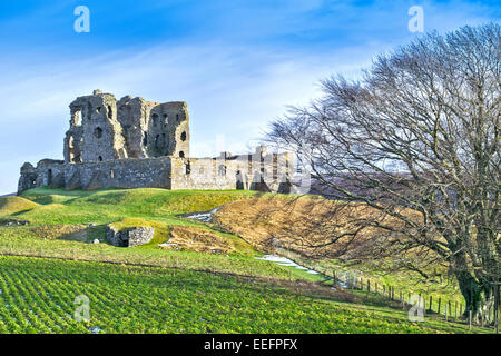 AUCHINDOUN CASTLE DUFFTOWN SCOTLAND ON A COLD SUNNY JANUARY DAY WITH ...